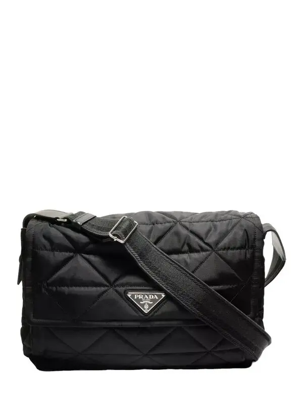 Prada Quilted-design Shoulder Bag - Black