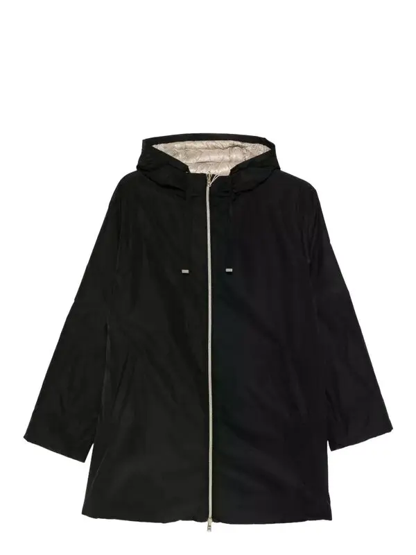 Herno Hooded Zip Jacket - Black