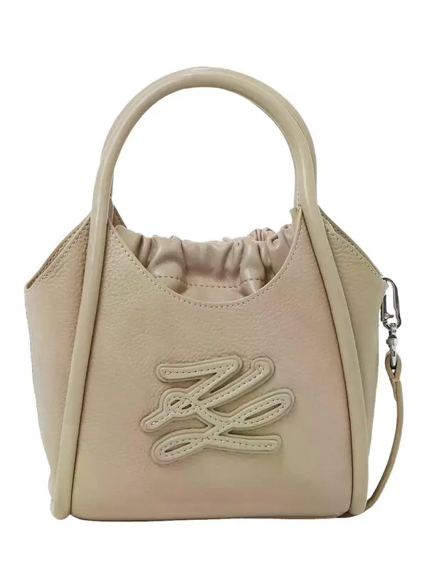 Karl Lagerfeld K/autograph Mini Bucket Bag - Neutrals