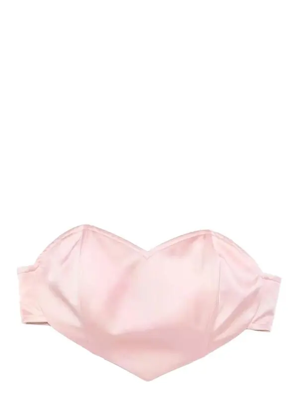 Vivetta Sweetheart-neck Strapless Top - Pink
