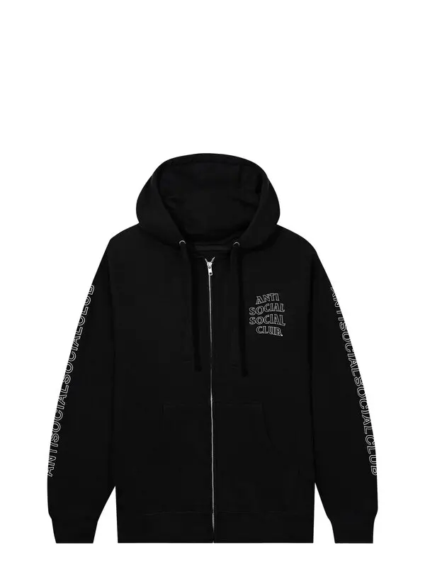 ANTI SOCIAL SOCIAL CLUB Berlin Full Zip Hoodie - Black