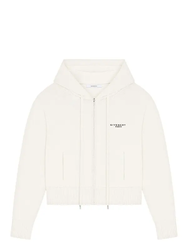 Givenchy Zip Up Cardigan - Cream