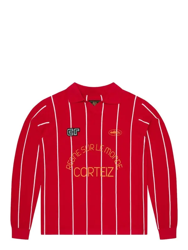 CORTEIZ Monde Knit Long-sleeve Jersey - Red