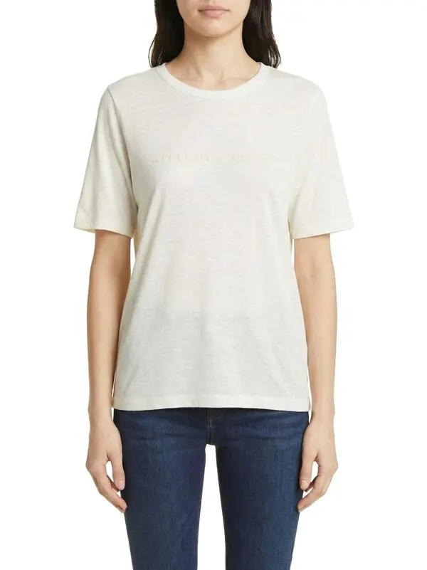 Stella McCartney Linen Blend T-shirt - White