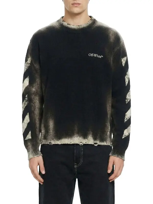 Off-White Crew Neck Sweater - Black