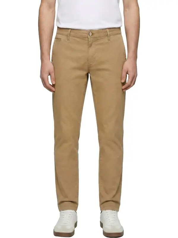 Jacob Cohen Slim Fit Stretch Cotton Blend Chino Trousers - Beige