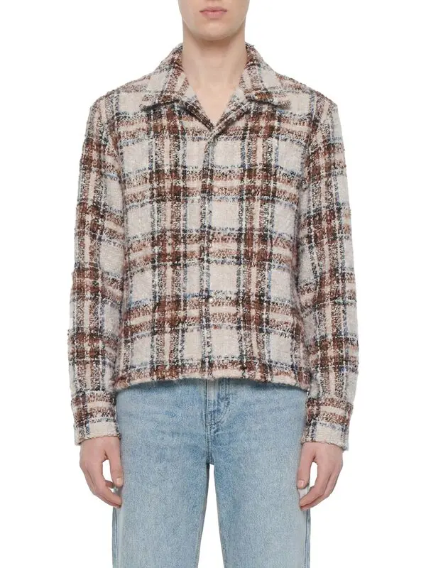 Séfr Wool Blend Check Shirt - Multicolor