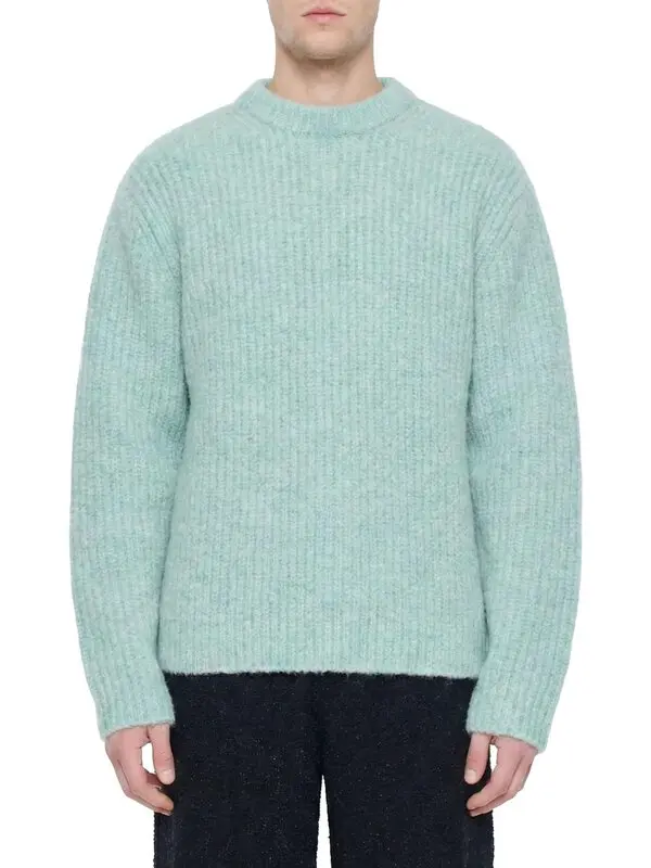 Séfr Crewneck Pullover In Wool Blend - Blue
