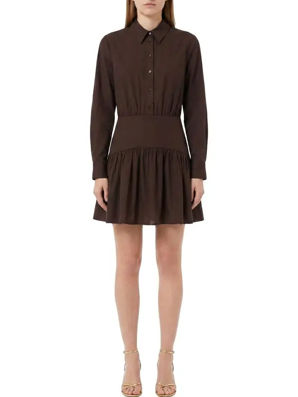 Staud Shirt Dress - Brown