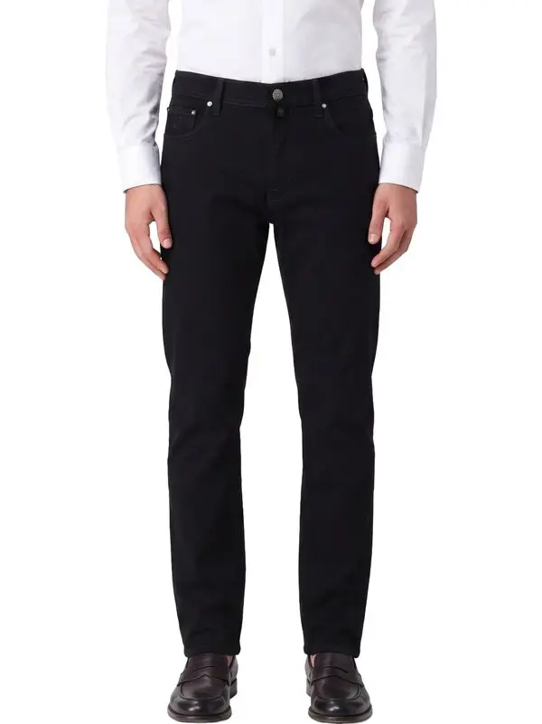 Jacob Cohen Straight Stretch Denim Jeans - Black