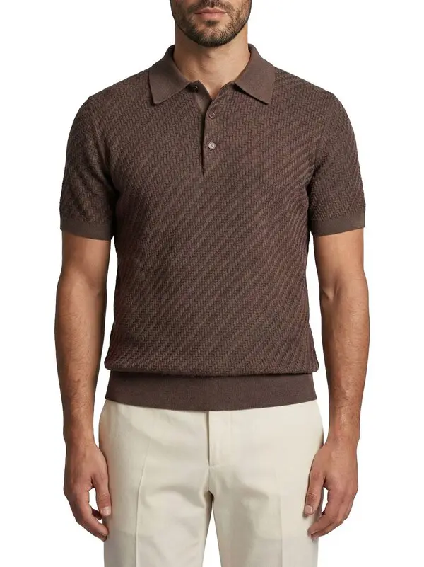 Brioni Polo Shirt - Brown