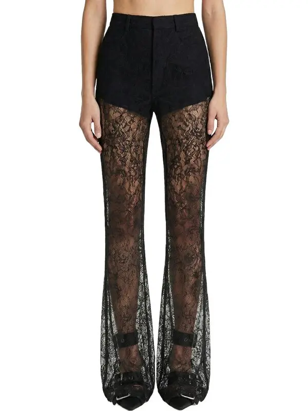 Giuseppe Di Morabito Lace Trousers - Black