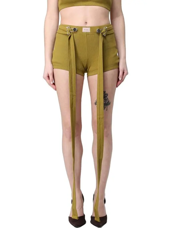 Jean Paul Gaultier Ribbed Shorts - Green