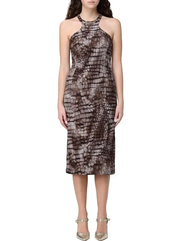 Elisabetta Franchi Printed Dress - Brown
