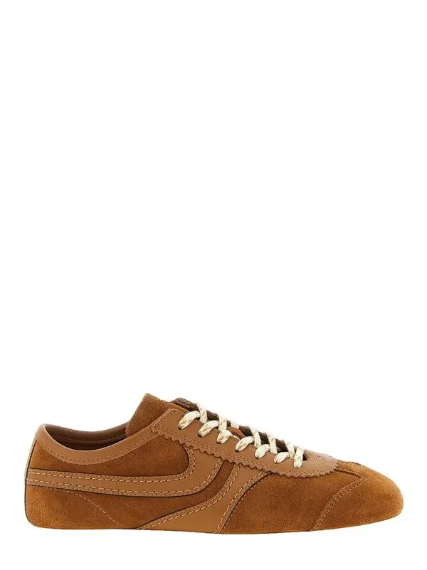 Dries Van Noten Suede Lace-up Sneakers - Brown