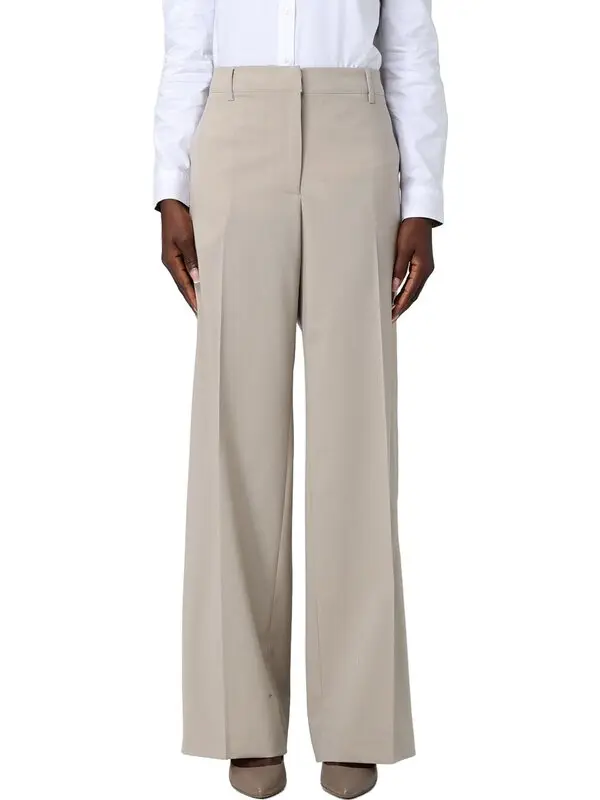 PT TORINO Wide Leg Trousers - Beige