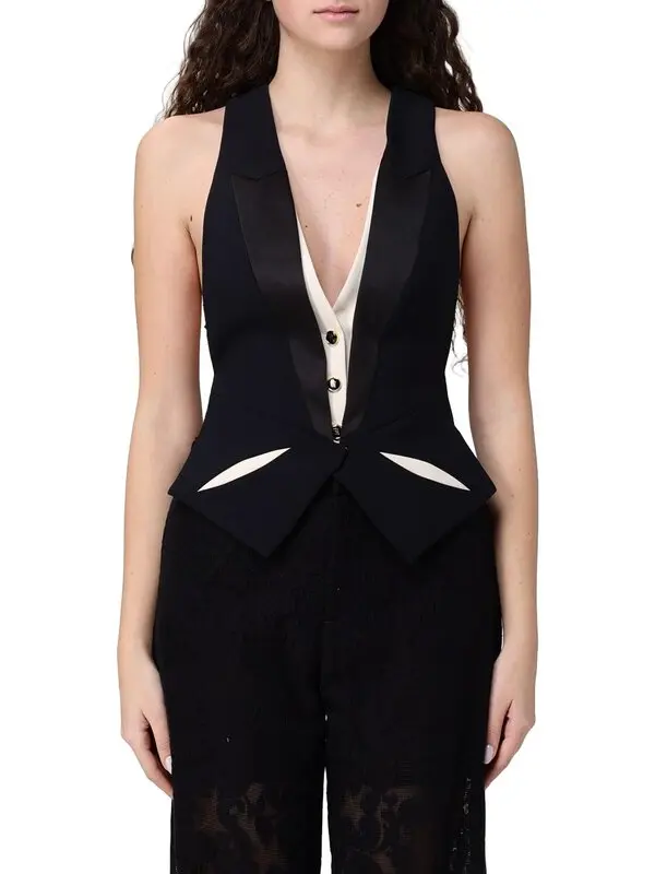 Elisabetta Franchi Waistcoat - Black
