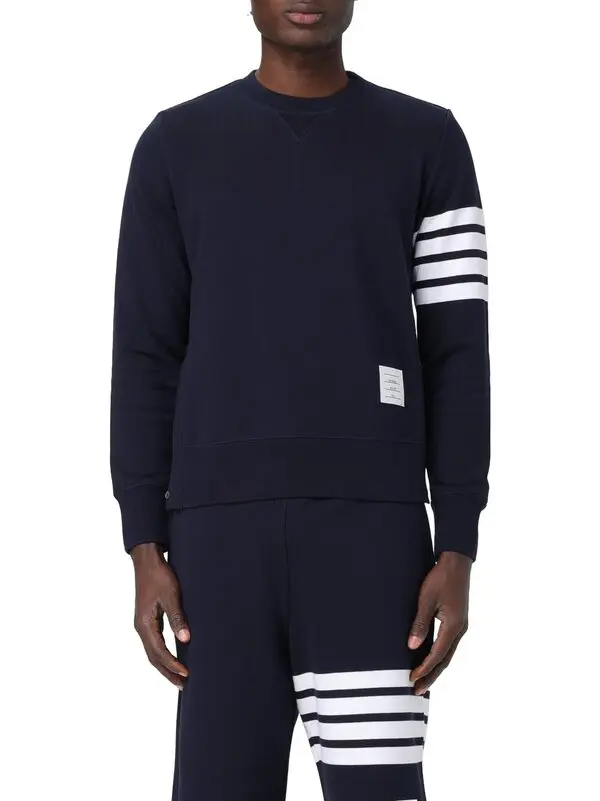 Thom Browne Crewneck Sweatshirt - Navy