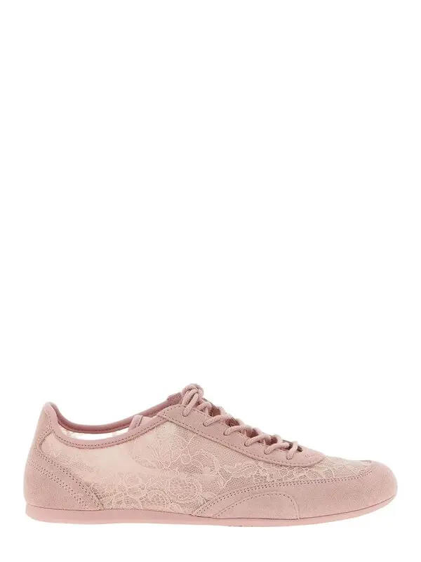 JIMMY CHOO Lace Up Sneakers - Pink