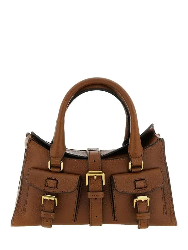 Mulberry Top Handle Bag - Brown