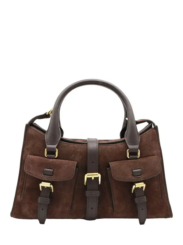 Mulberry Roxanne Small Suede Bag - Brown