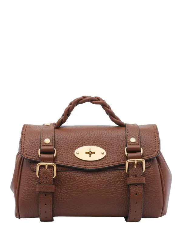 Mulberry Alexa Mini Hammered Leather Bag - Brown