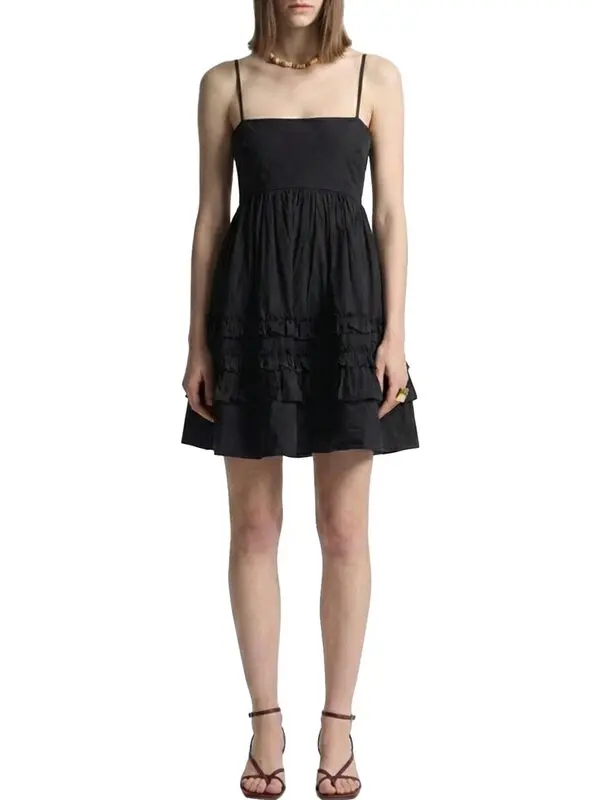 GANNI Sleeveless Dress - Black