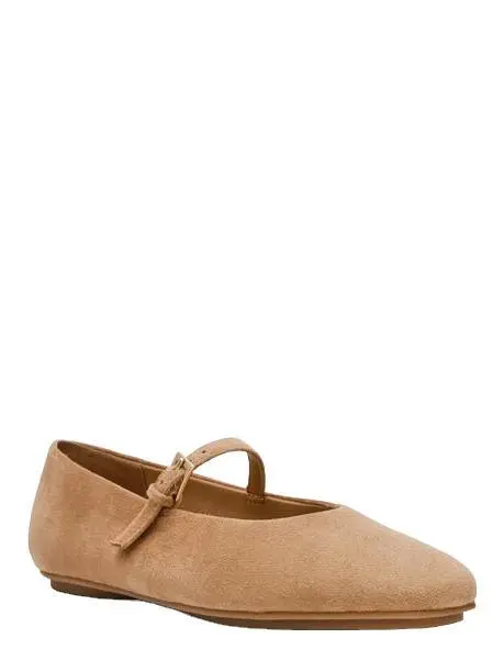 Anne Klein Connie Mary Jane Flat - Sand Suede