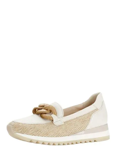 Gabor Chain Link Loafer - Natural/panna