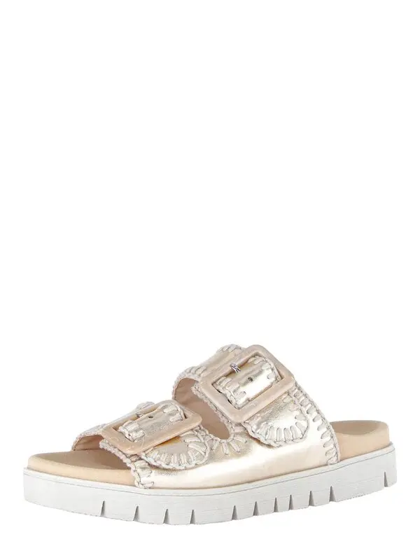 Gabor Two-strap Lug Sole Sandal - Platino