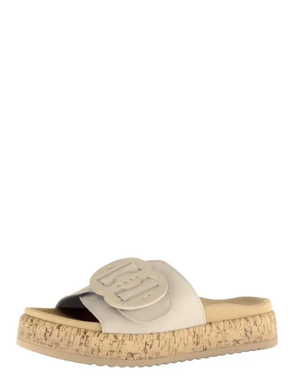 Gabor Platform Slide Sandal - Oak