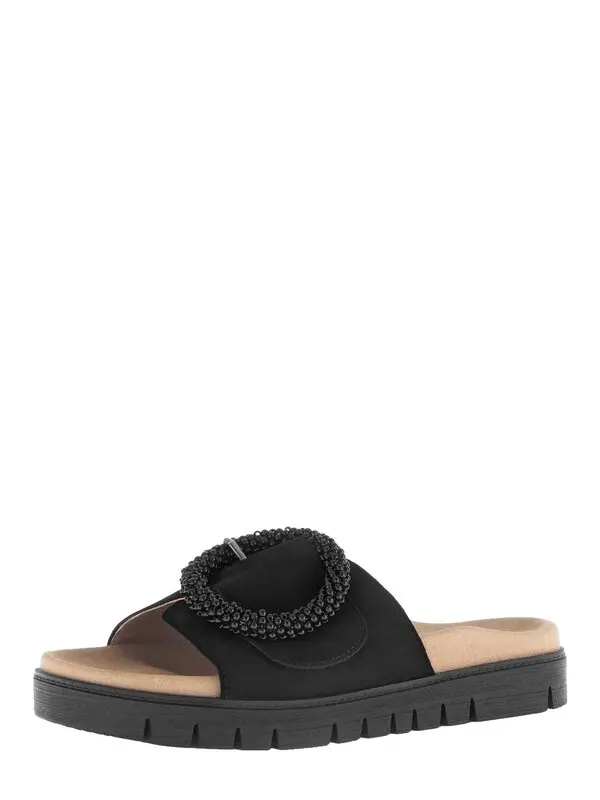 Gabor Slide Sandal - Black