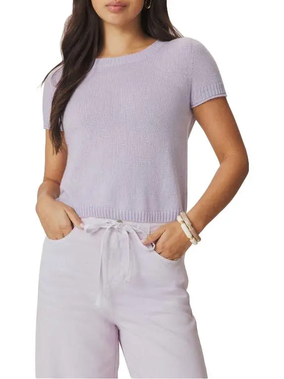 Splendid Emerson Short Sleeve Sweater - Lavender Purple