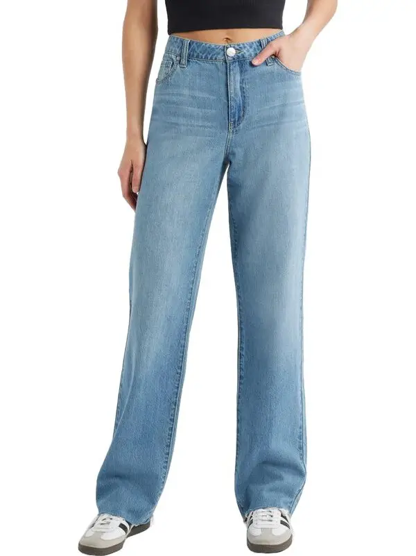 1822 Denim Baggy Straight Leg Nonstretch Jeans - Lambert