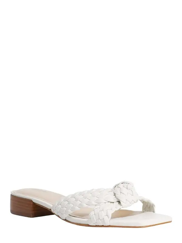 Dune London Lacees Block Heel Sandal - White