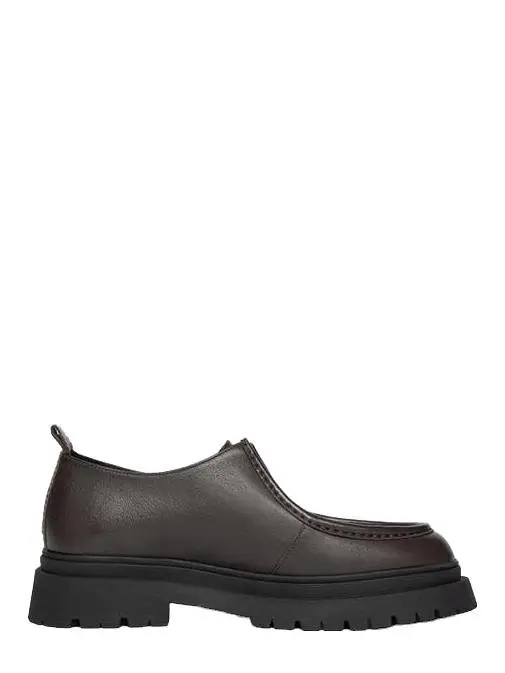 Manière De Voir Leather Lace-up Shoe - Brown