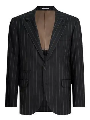 Brunello Cucinelli Virgin Wool Blazer - Black