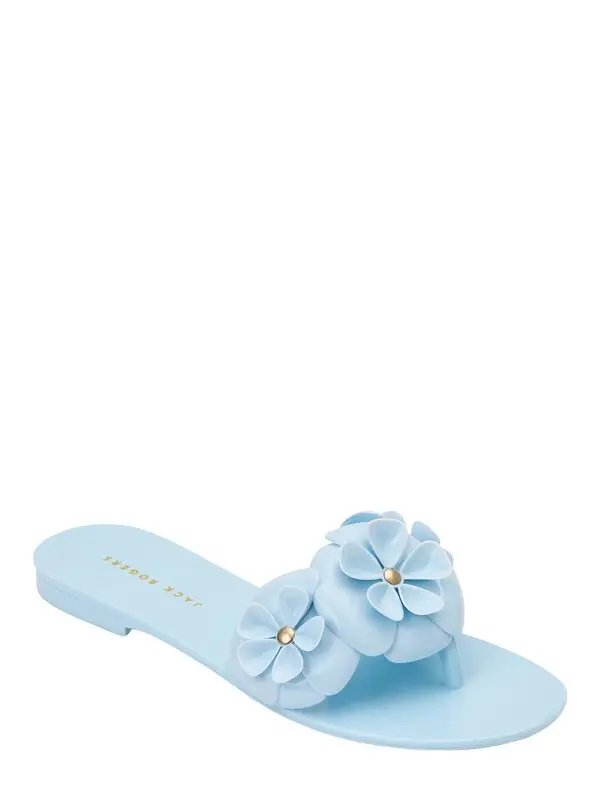 Jack Rogers Amelia Flower Jelly Sandal - Baby Blue