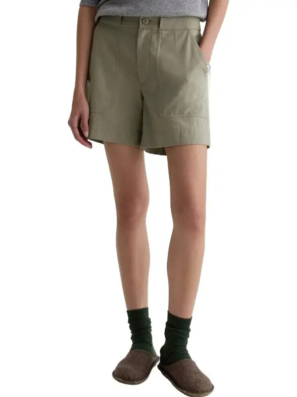 Ag Century Stretch Cotton Shorts - Sulfur Spruce Green