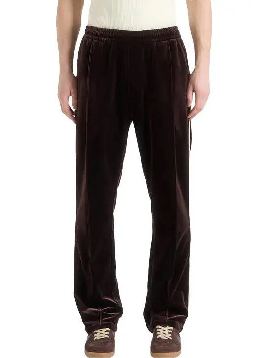 Manière De Voir Eiffel Velour Track Pants - Brown