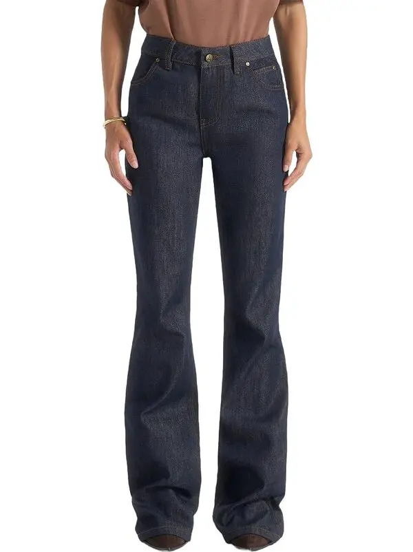 Manière De Voir Abbie Stacked Fit & Flare Jeans - Indigo