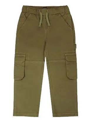 DEUX PAR DEUX Stretch Twill Carpenter Pants - Dark Khaki Green