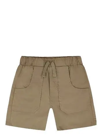 DEUX PAR DEUX Patch Pocket Parachute Shorts - Beige