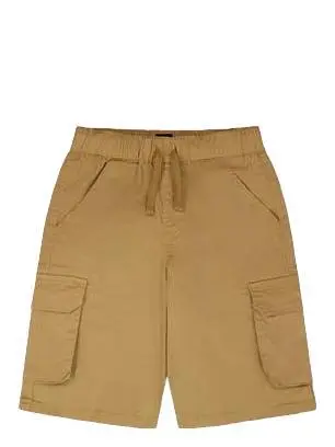 DEUX PAR DEUX Stretch Twill Bermuda Shorts With Cargo Pockets - Beige