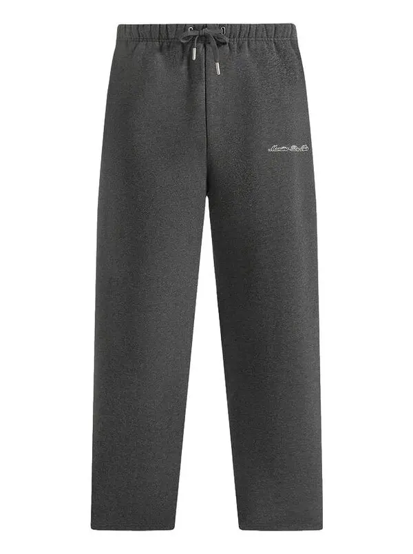 Manière De Voir Signature Wide-leg Sweatpants - Charcoal Grey