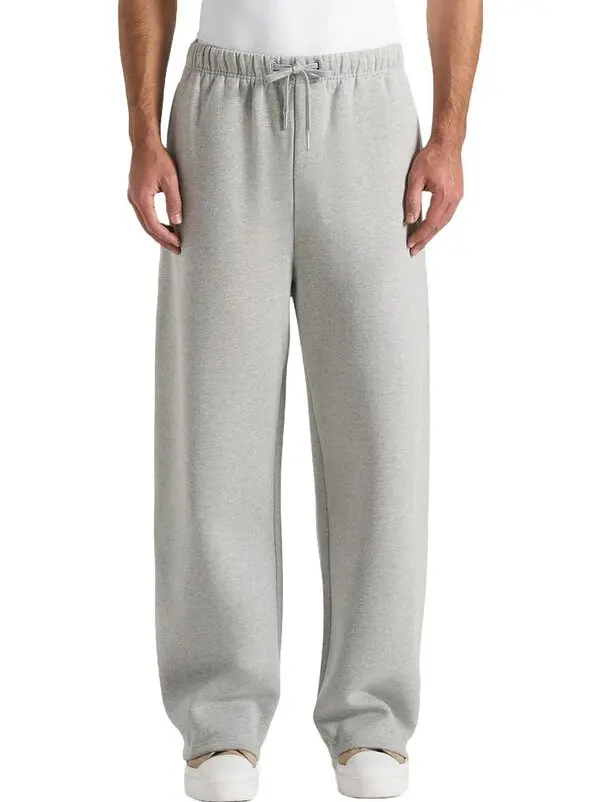 Manière De Voir Signature Wide-leg Sweatpants - Marl Grey