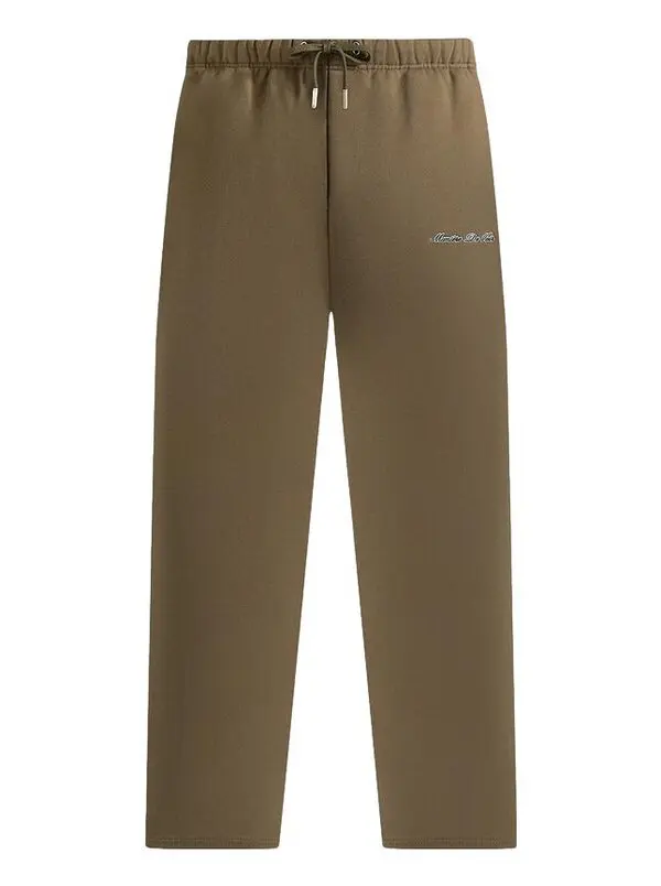 Manière De Voir Signature Wide-leg Sweatpants - Olive