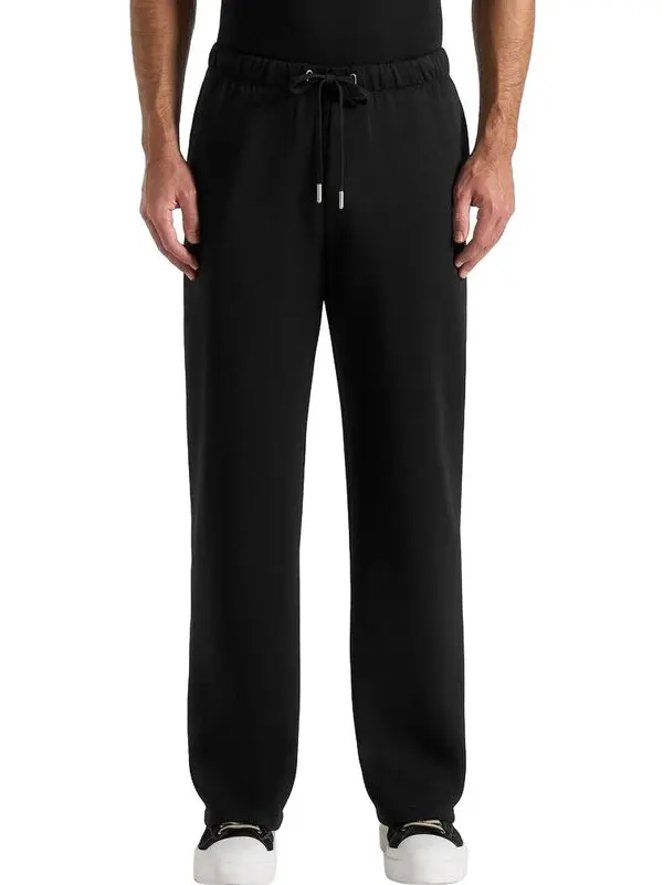 Manière De Voir Avery Neoprene Relaxed Fit Sweatpants - Black