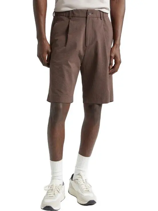 Herno Seersucker Bermuda Shorts - 8800 Chocolate