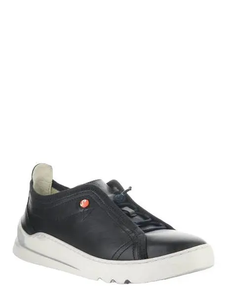 Fly London Leather Slip-on Sneaker - Black